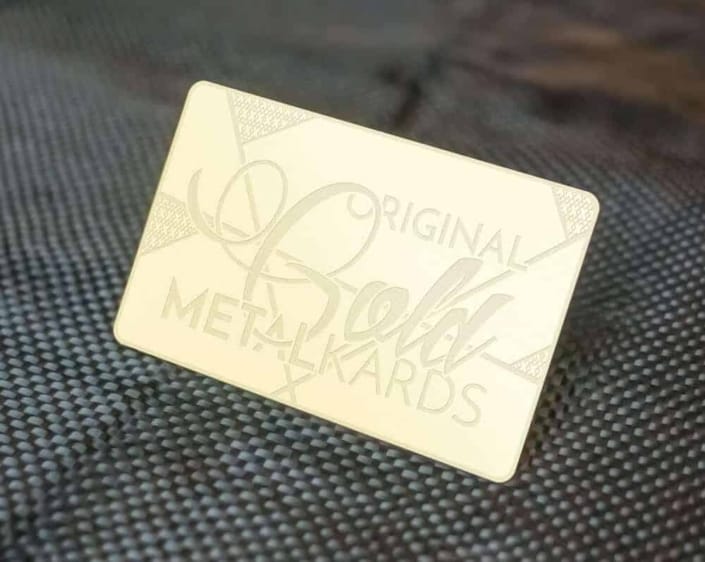 Order Gold Metal Cards - Luxury Gold Cards @ MetalKards.com