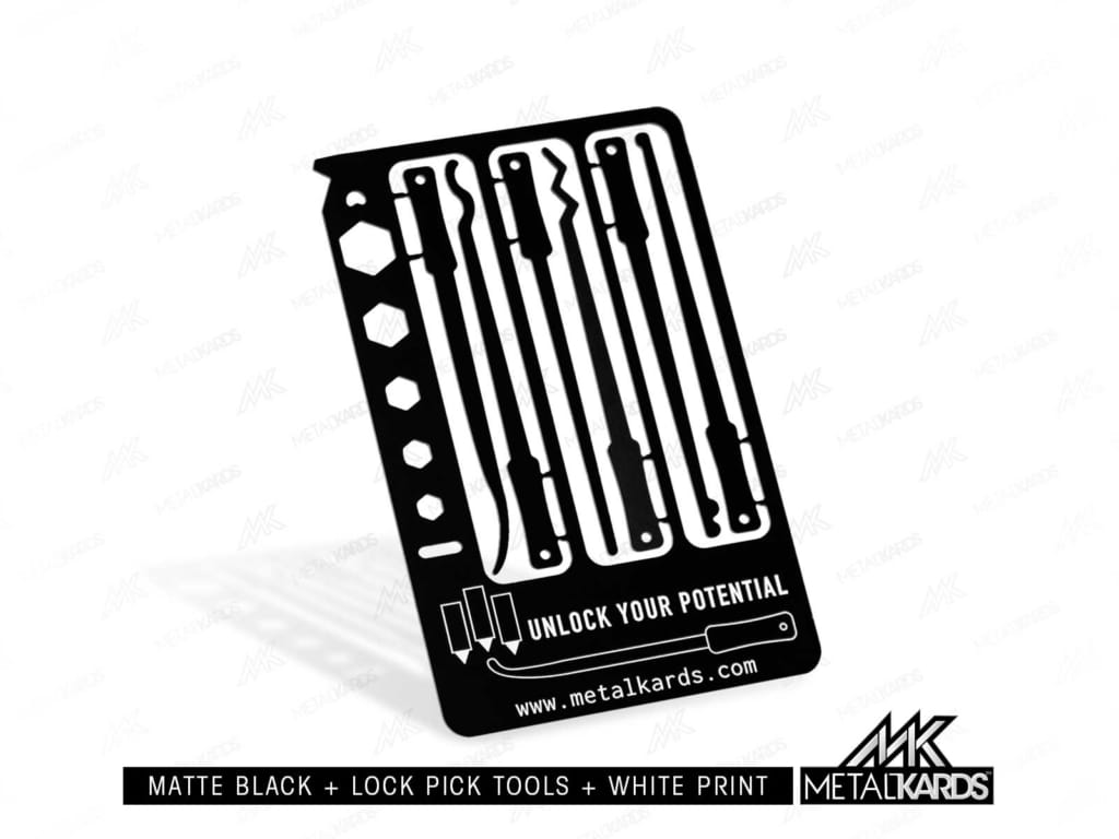 Lock Pick Metal Card - [ Metal Kards ] – Examples & Ideas