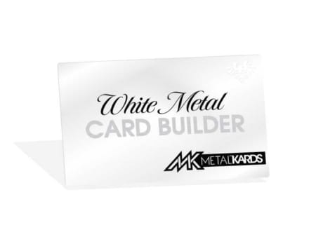 Genuine White Metal Business Cards at MetalKards.com