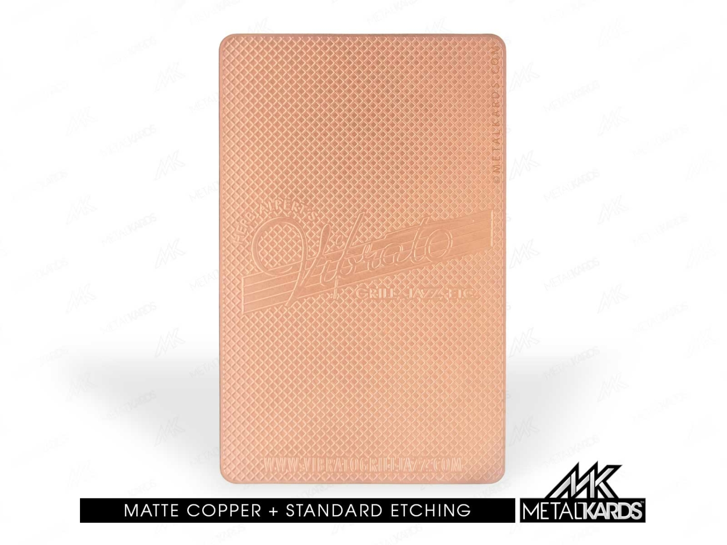 Matte Copper Metal Cards | MetalKards.com Crafted Stainless Steel