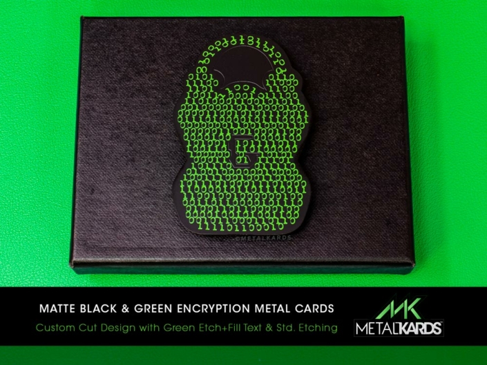 Black Green Lock Encryption Cards - [ Metal Kards ] – Examples & Ideas