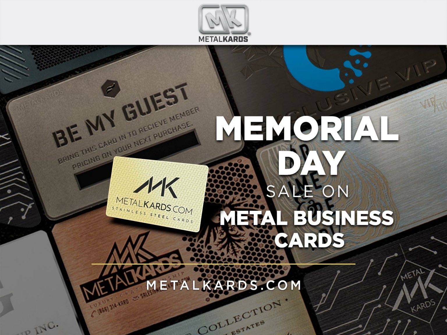 Memorial Day Metal Sale - Get 15% Off