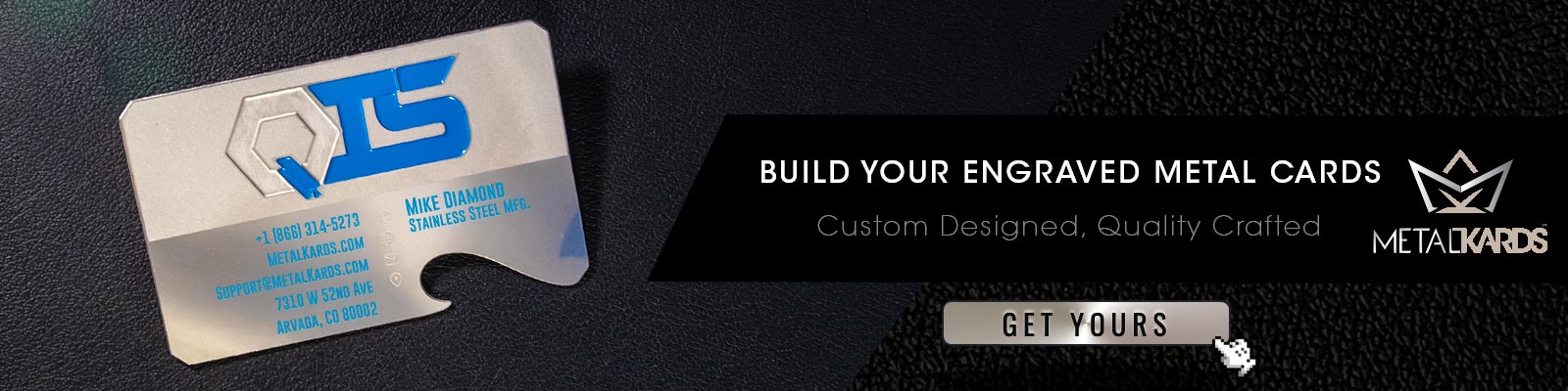 Deep Engraved Steel Cards - The Best Made By MetalKards.com