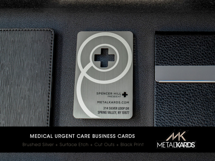Medical Urgent Care Business Cards - Only @ MetalKards.com