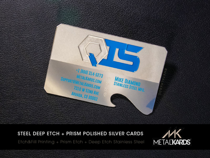Deep Engraved Steel Cards - The Best Made By MetalKards.com